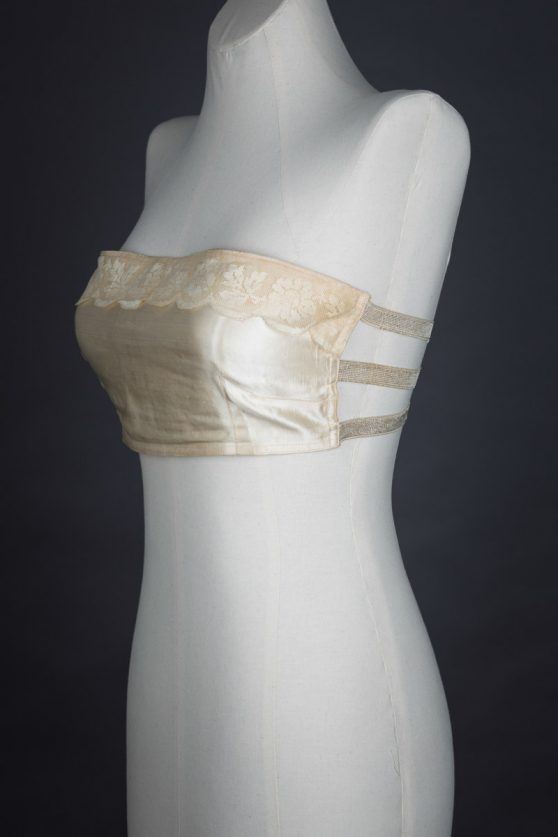 Satin Bandeau Bra With Tripartate Strapping By The Modishform | The ...