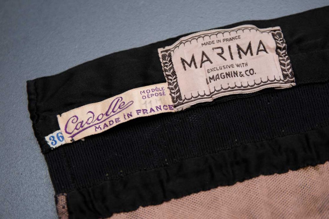 Strapless Black Lace Structured Bra By Cadolle | The Underpinnings Museum