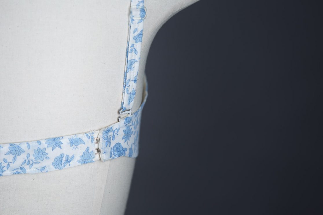 Floral Ruffled Terylene Bra By St Michael | The Underpinnings Museum