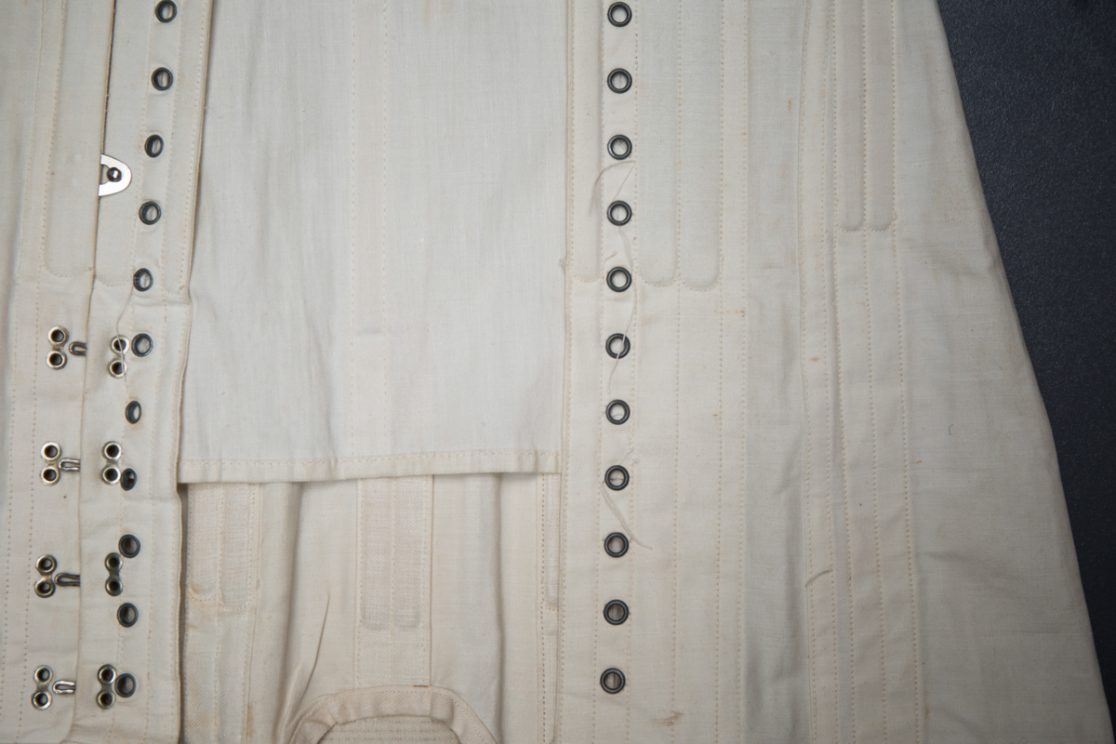 Front Lacing Cotton Corset By Warner | The Underpinnings Museum