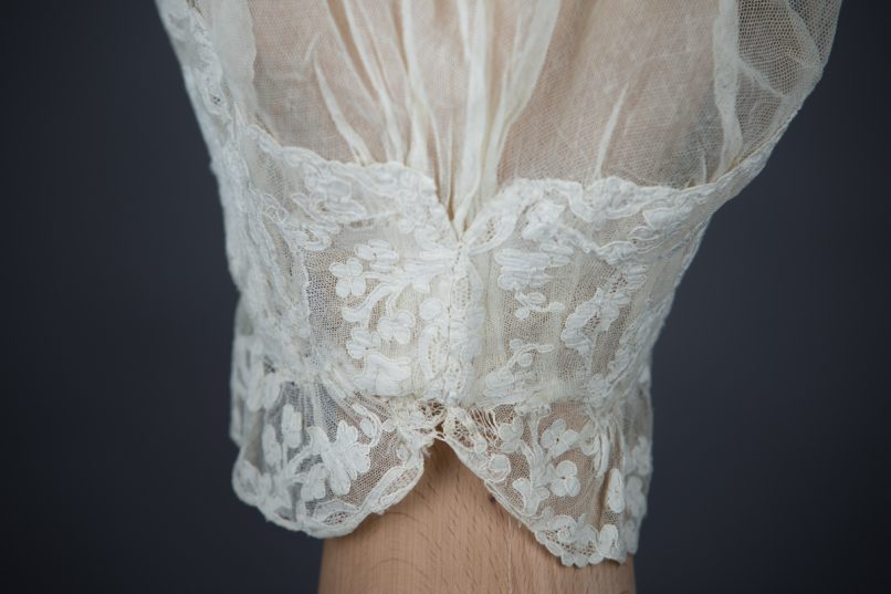 Ivory Tulle & Lace Boudoir Cap | The Underpinnings Museum