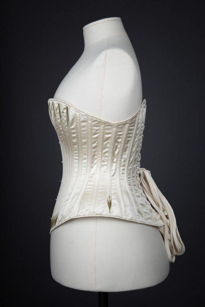 C 1890s Symington Reproduction Silk Corset By Cathy Hay The