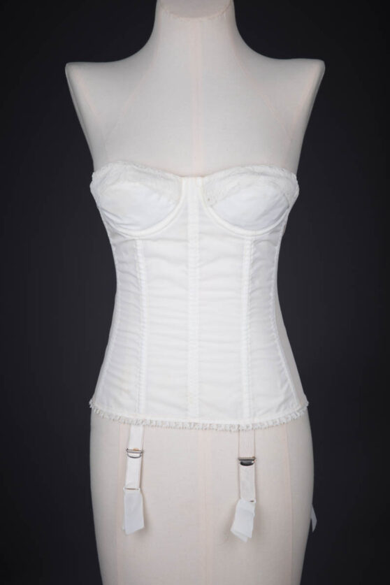 Nylon & Lace Trimmed Basque By 'Moonlight' By Kestos | The ...
