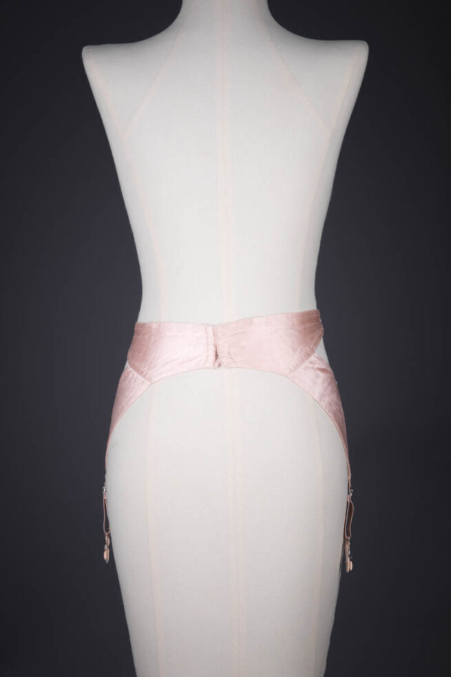 Pink Satin 'Zoma' Suspender Belt By Kestos | The Underpinnings Museum