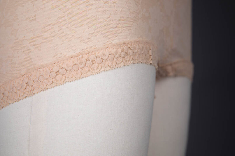 Beige Floral Lycra Mesh Shaping Bodysuit By Chantelle | The ...