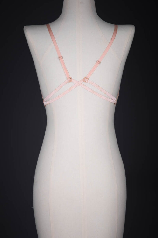 Tea Rose Elasticated Crochet Bra By Karis | The Underpinnings Museum
