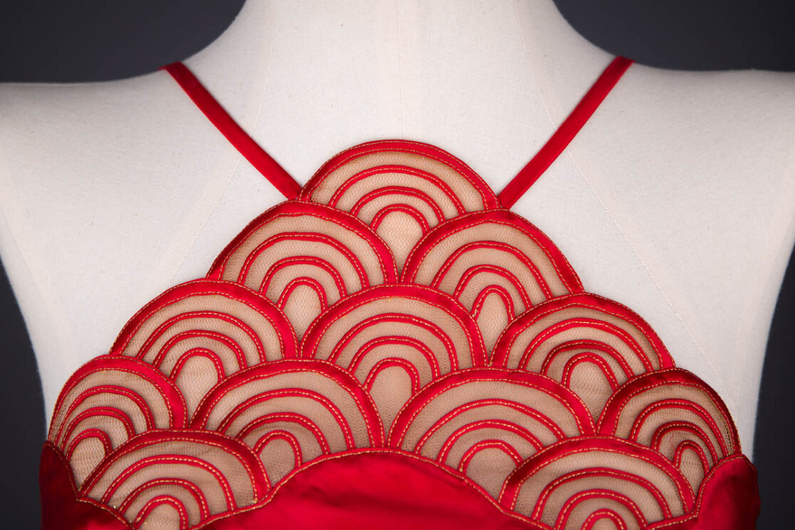 'Sirens' Red Silk & Tulle Dudou & Lingerie Set By Pillowbook | The ...