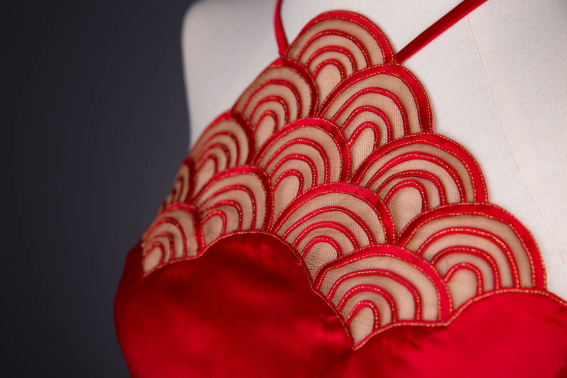 'Sirens' Red Silk & Tulle Dudou & Lingerie Set By Pillowbook | The ...